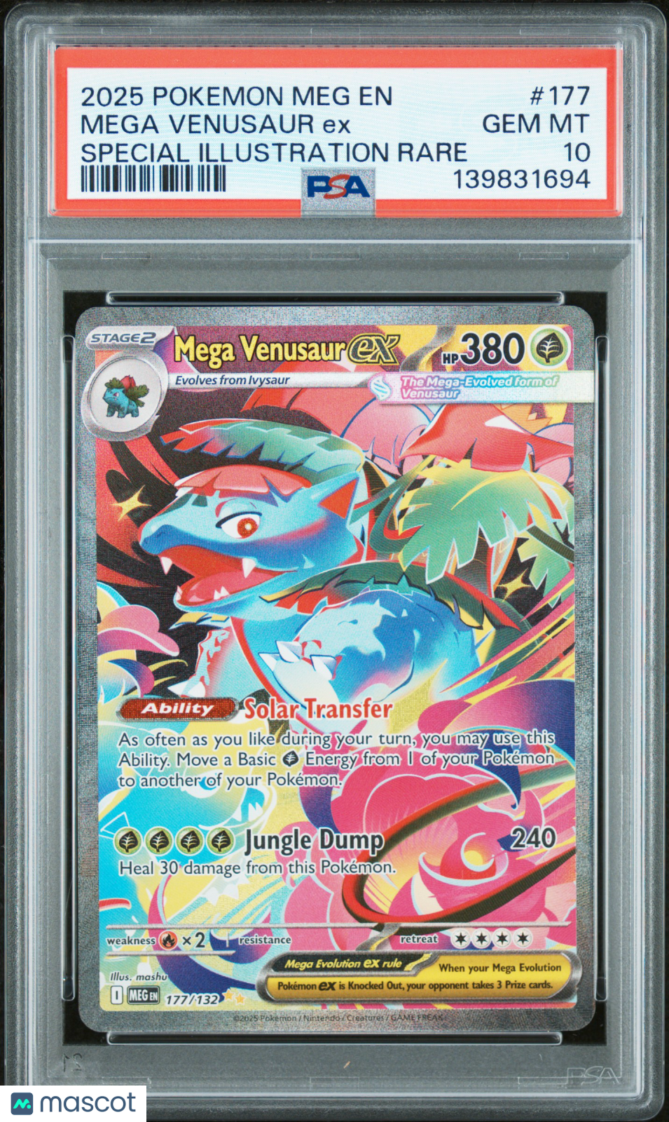 2025 Pokemon Meg EN-Mega Evolution Mega Venusaur EX Special Illustrati ...
