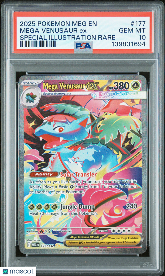 2025 Pokemon Meg EN-Mega Evolution Mega Venusaur EX Special Illustrati ...